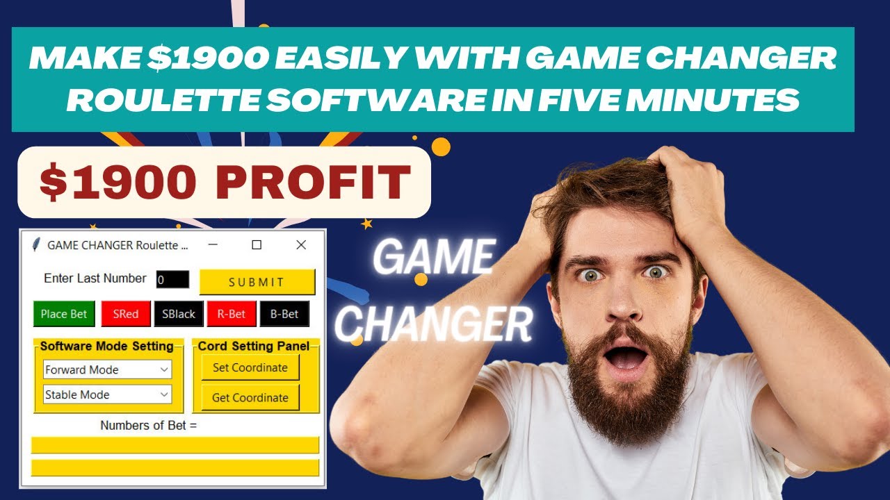 MAKE $1900 EASILY WITH GAME CHANGER ROULETTE SOFTWARE IN FIVE MINUTES ...