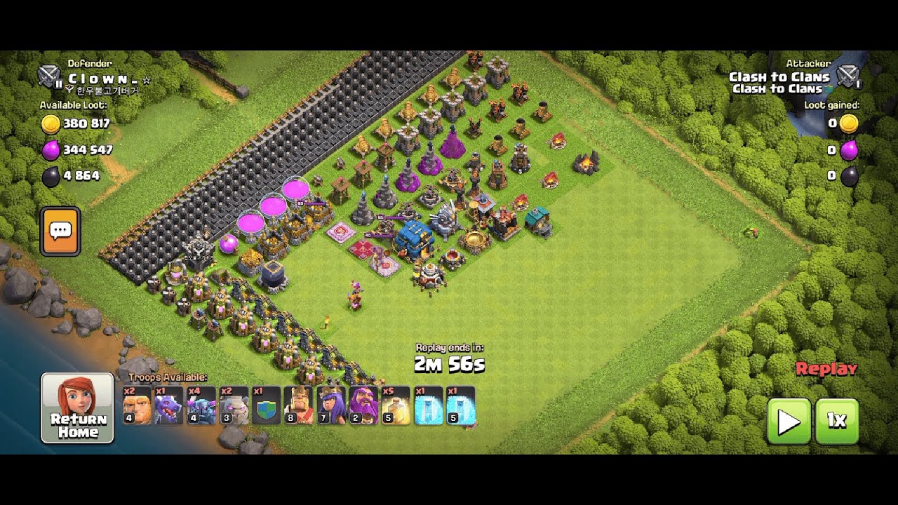 Beef Bulgogi Burger vs Clash to Clans | COC Defenseless Town Hall 12 ...