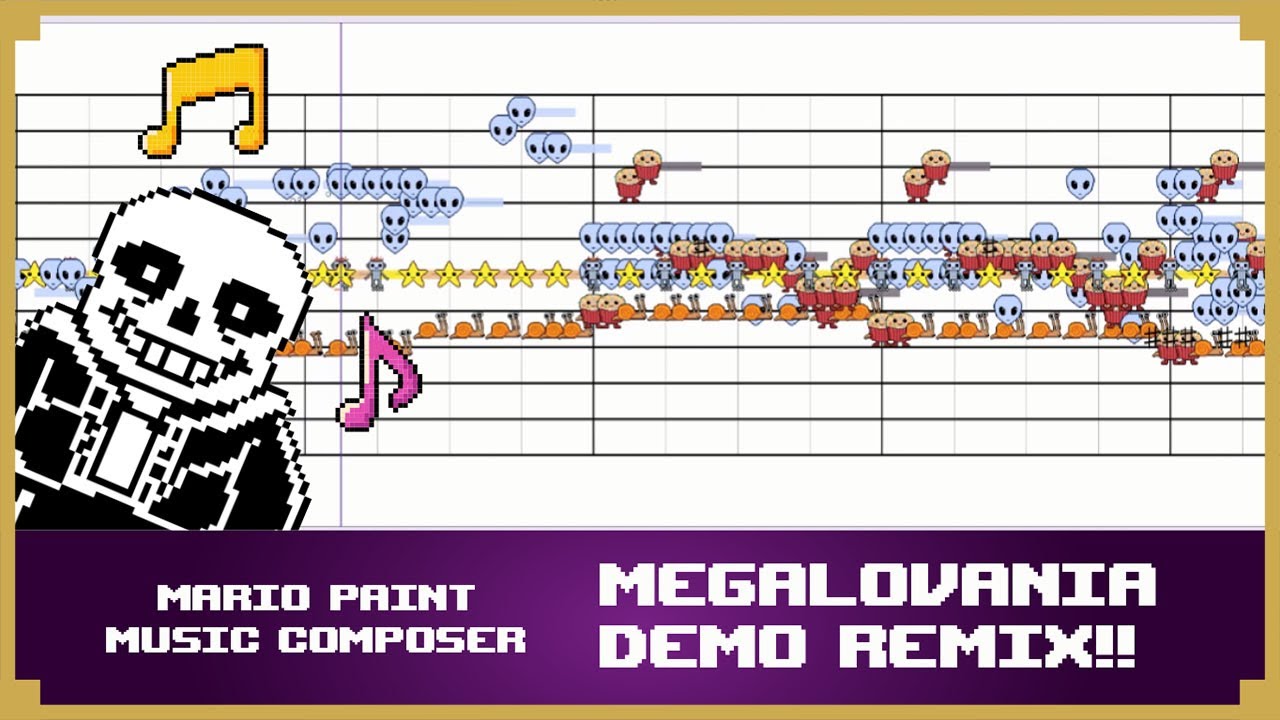 Mario Paint Music Composer (Megalovania Demo Remix and extendation ...