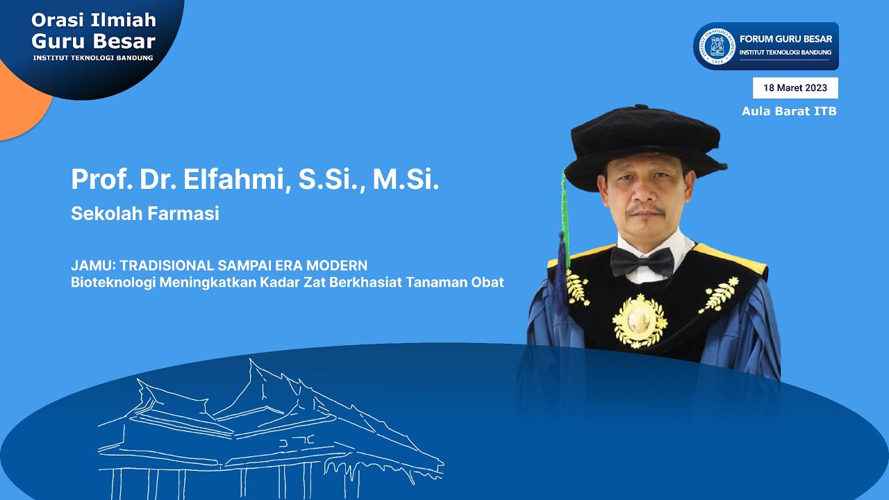 Orasi Ilmiah Prof. Elfahmi, S.Si., M.Si. - YouTube