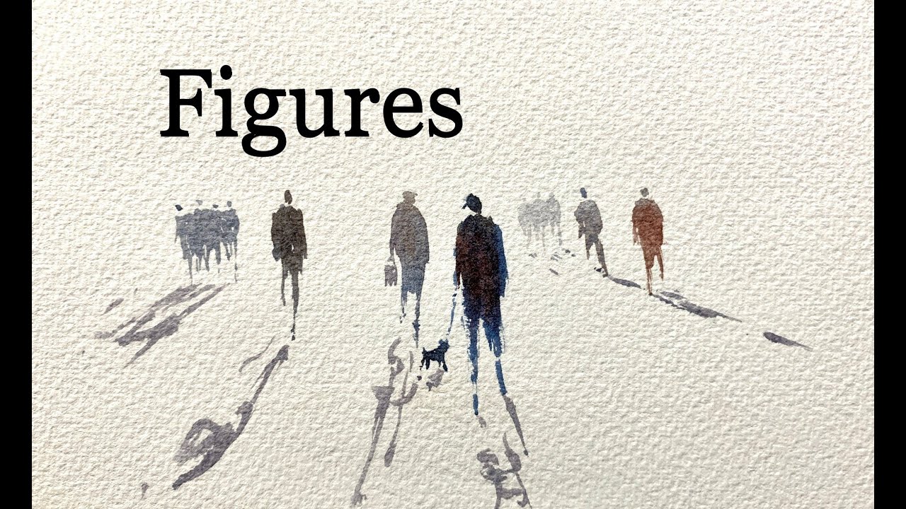 It's Easy !! Add Figures To Your Watercolour Paintings - YouTube