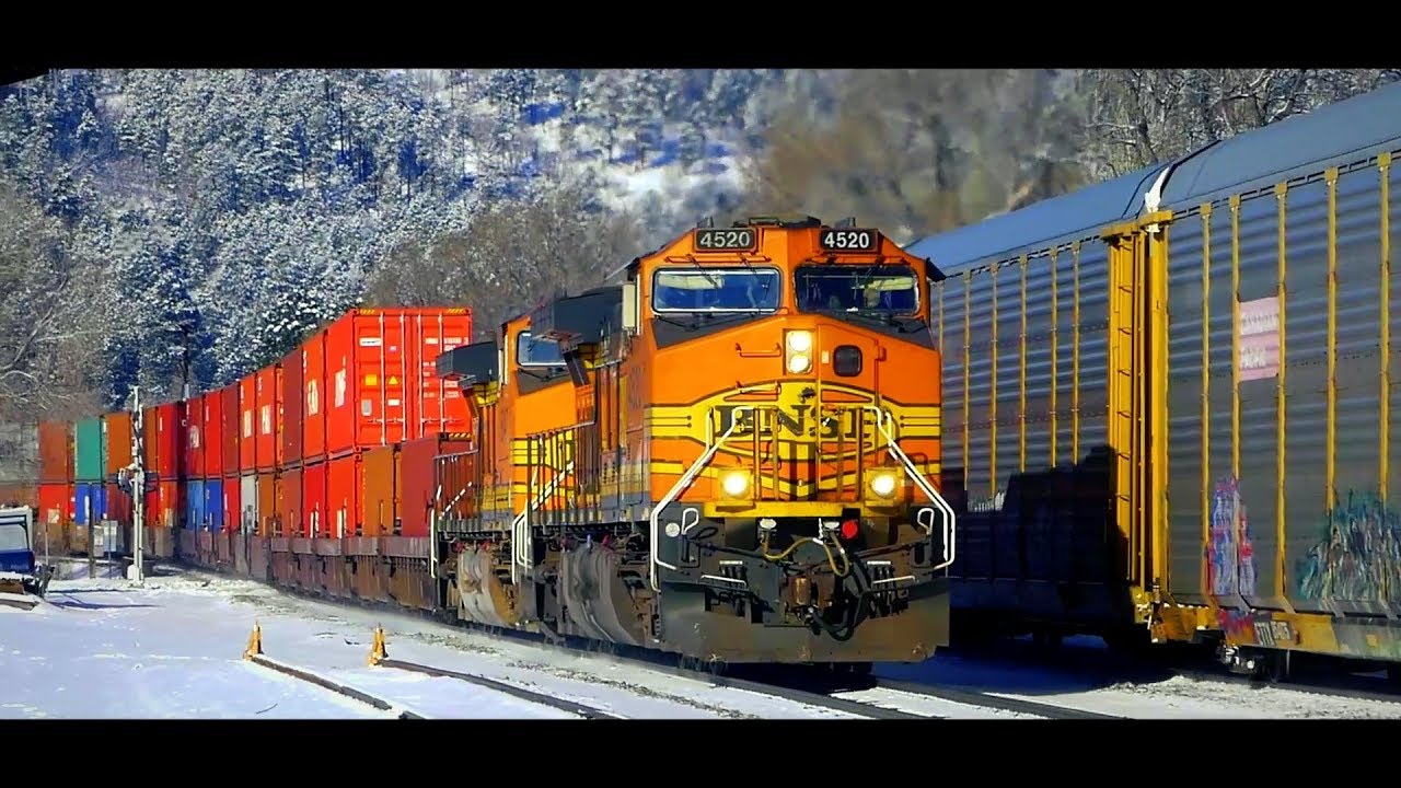 Dream Came True - Trains through Snow at Flagstaff, AZ - YouTube