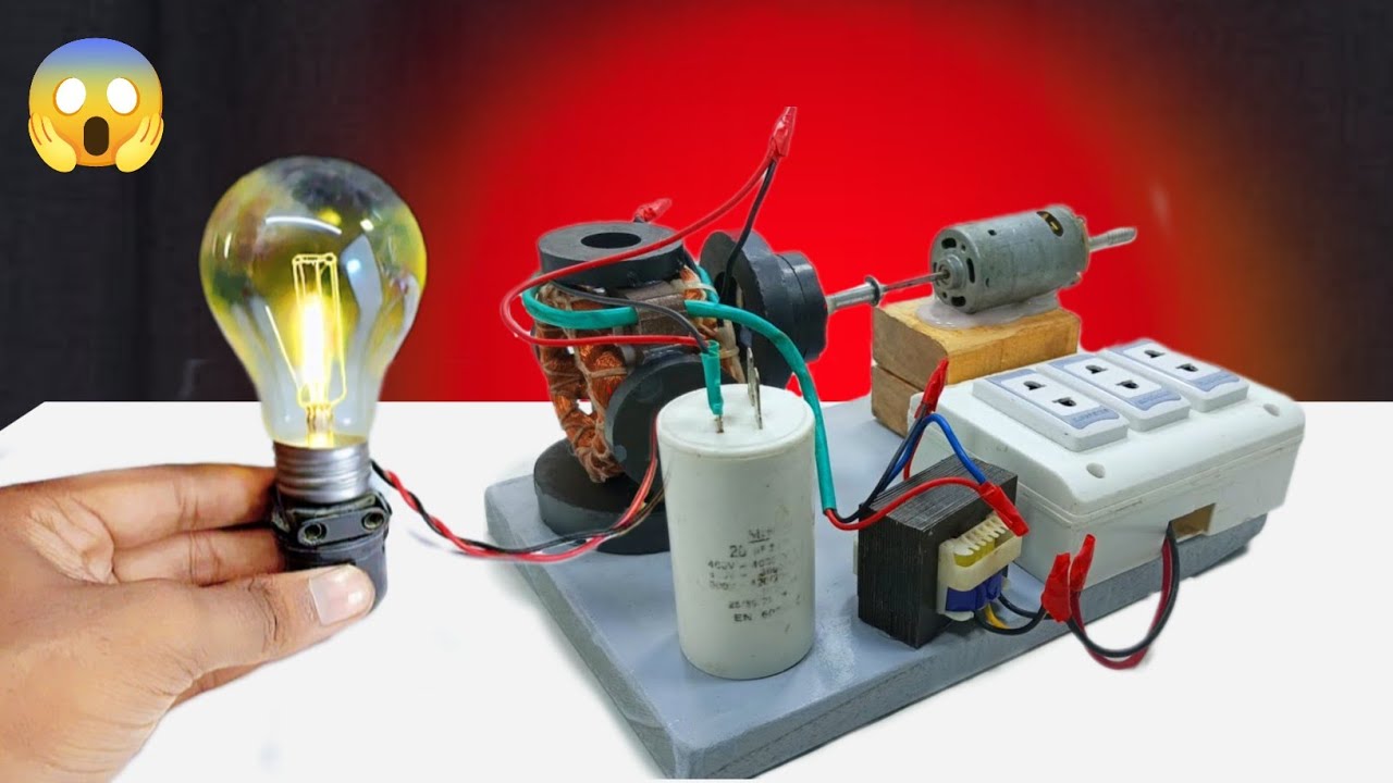 Free Electricity Generator | DIY Science Project 2025 | How to Make ...