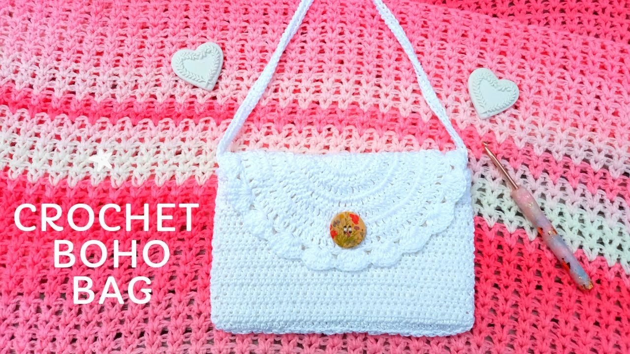 CROCHET EASY BOHO BAG COACHELLA INSPIRED | Crochet Easy DIY Purse/Bolso ...