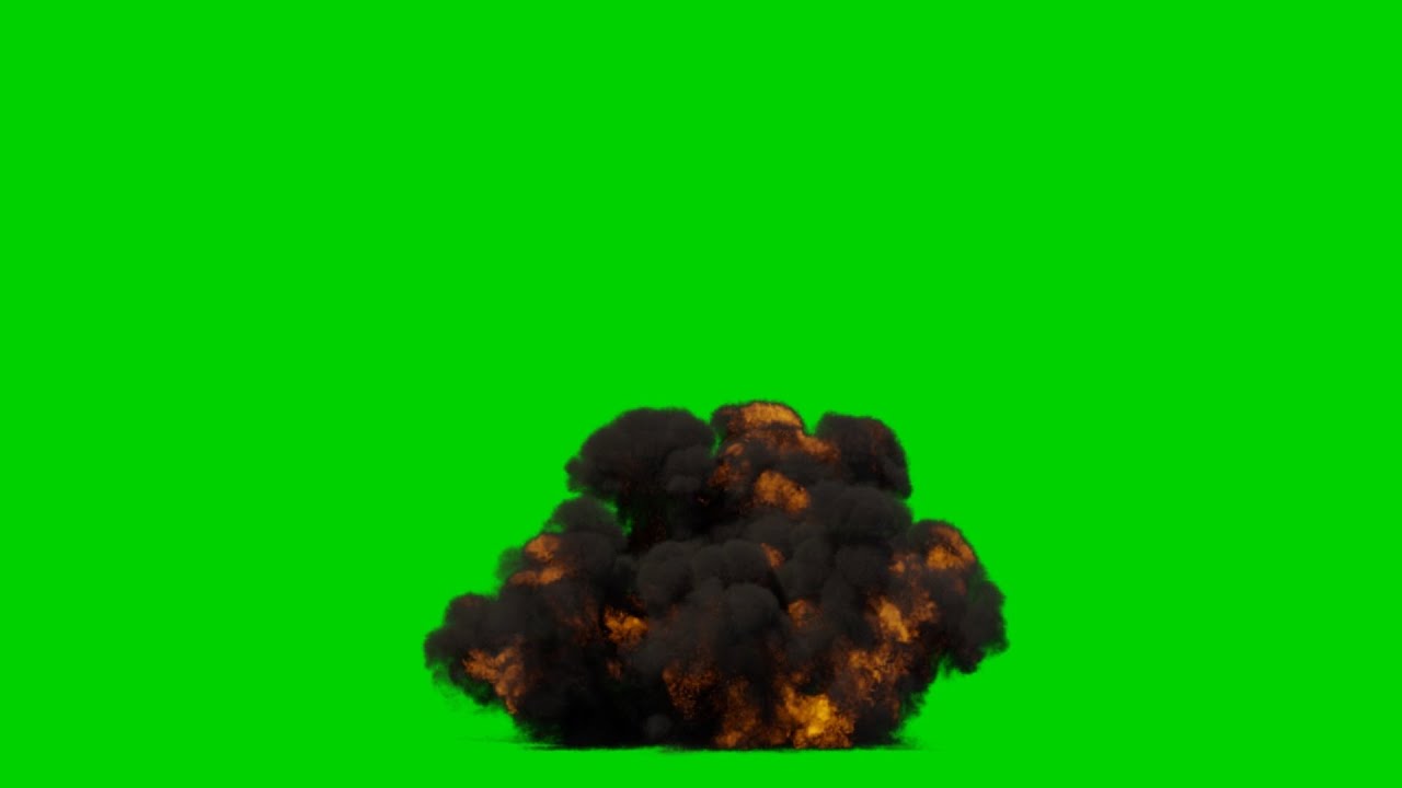 Simple Explosion Green Screen 3 - YouTube