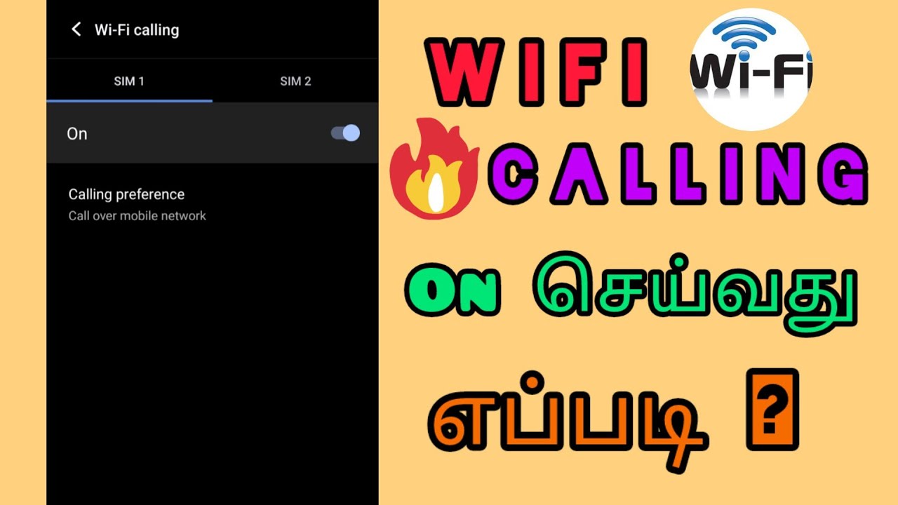 How To Enable Wifi Calling In Android Tamil | Wifi Calling Explained Tamil | #tts_sathish - YouTube