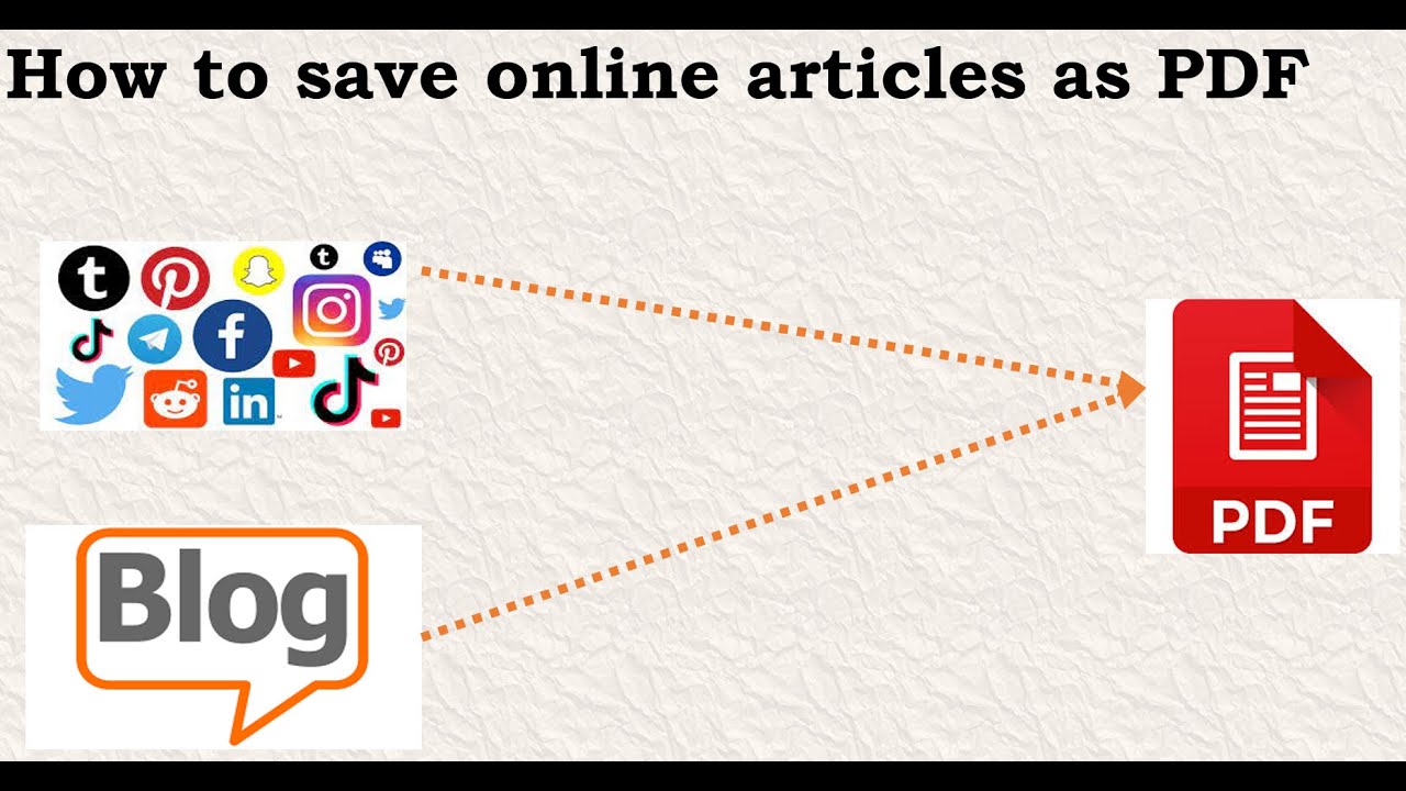 How to save online articles as pdf - YouTube