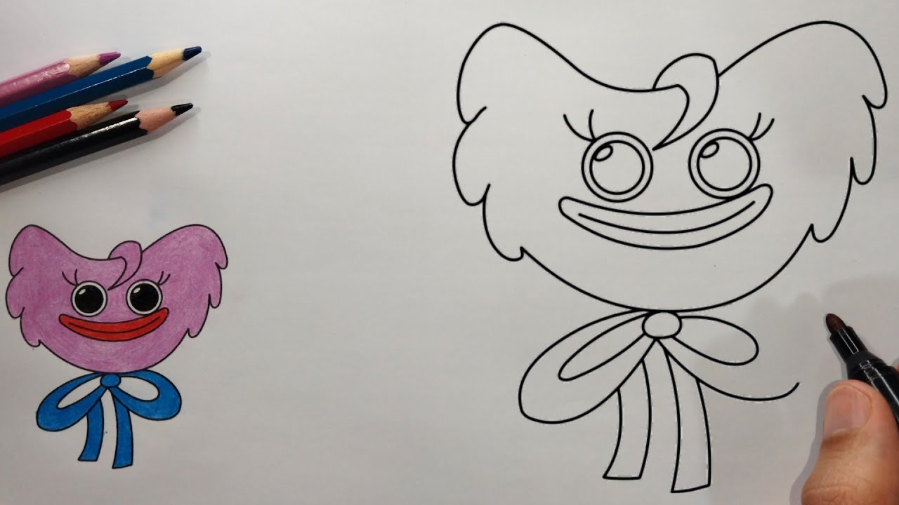 HOW TO DRAW MISSY FROM POPPY PALYTIME | DRAWING MISSY TUTORIAL - YouTube