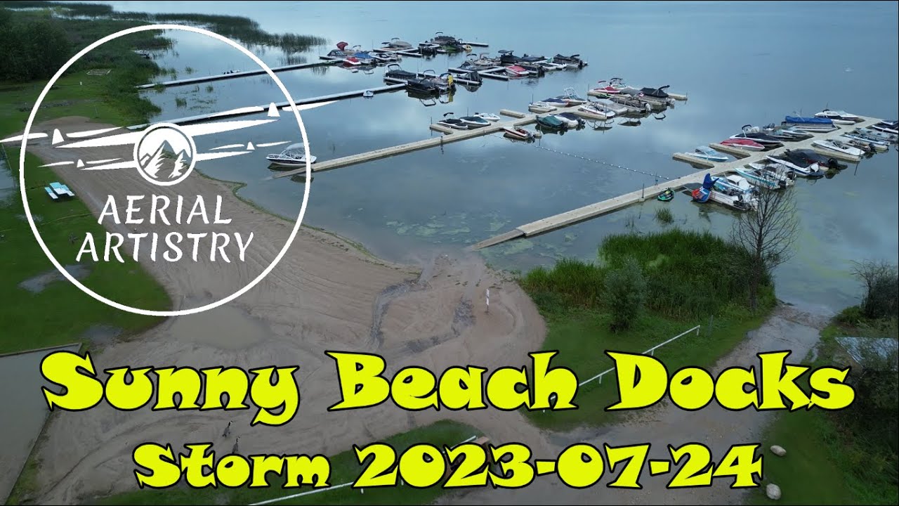 Aerial Artistry - Sunny Beach Docks - Storm 2023-07-24 - YouTube