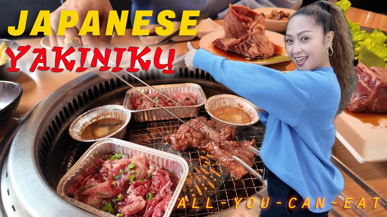 Filipina Girl At Japanese All You Can Eat Yakiniku Barbeque