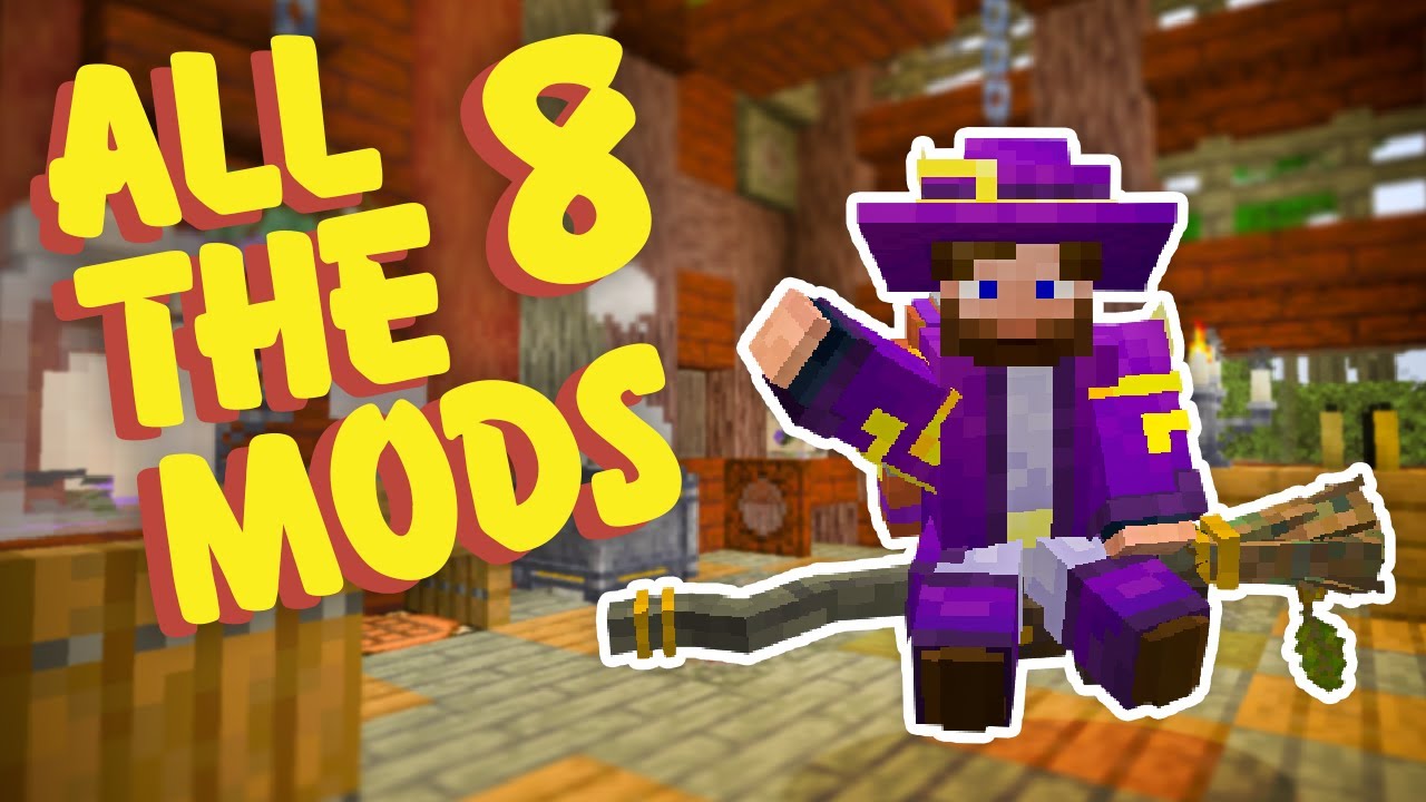 All The Mods 8 Ep. 4 Hexerei Flying Broom - YouTube