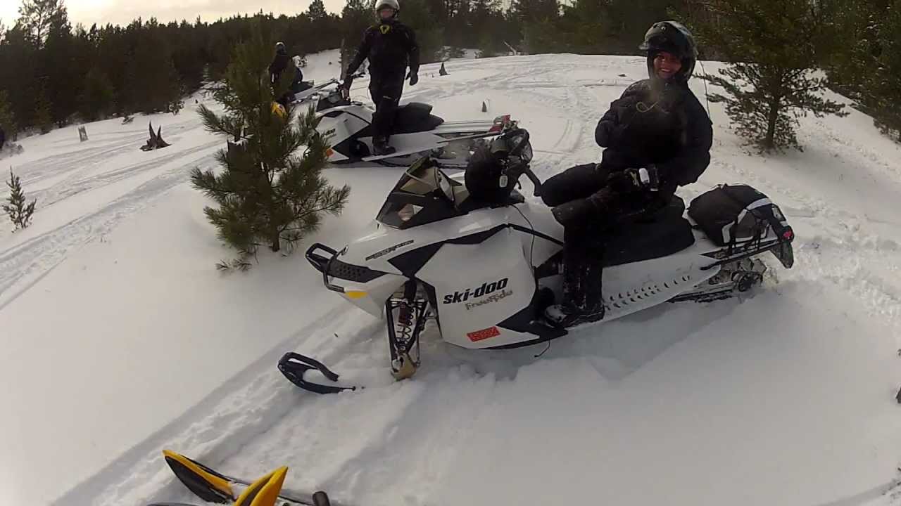 2012 Ski-Doo Freeride 800 R E-TEC wheelie gone wrong - YouTube