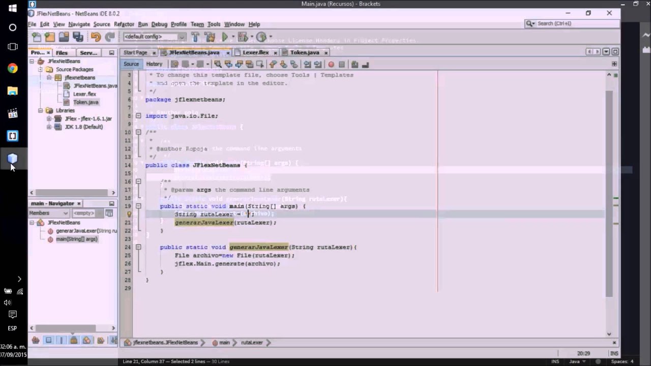 Tutorial JFlex con NetBeans - YouTube