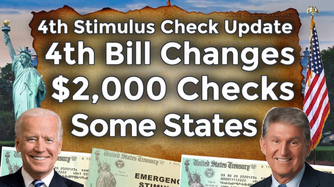 Approved Special $2,000 Fourth Stimulus Check 1 State New 4th Bill ...