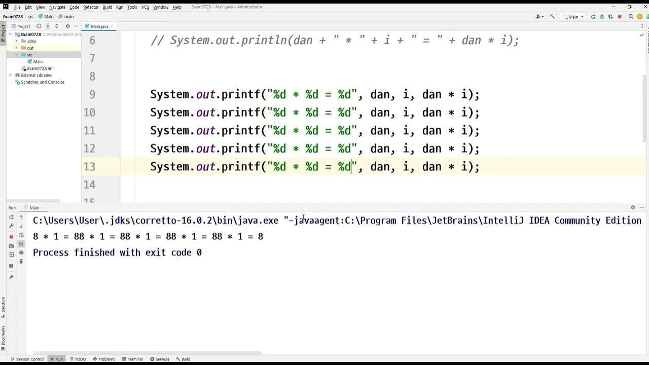 2022 07 28, 자바, 14강, printf, String format - YouTube