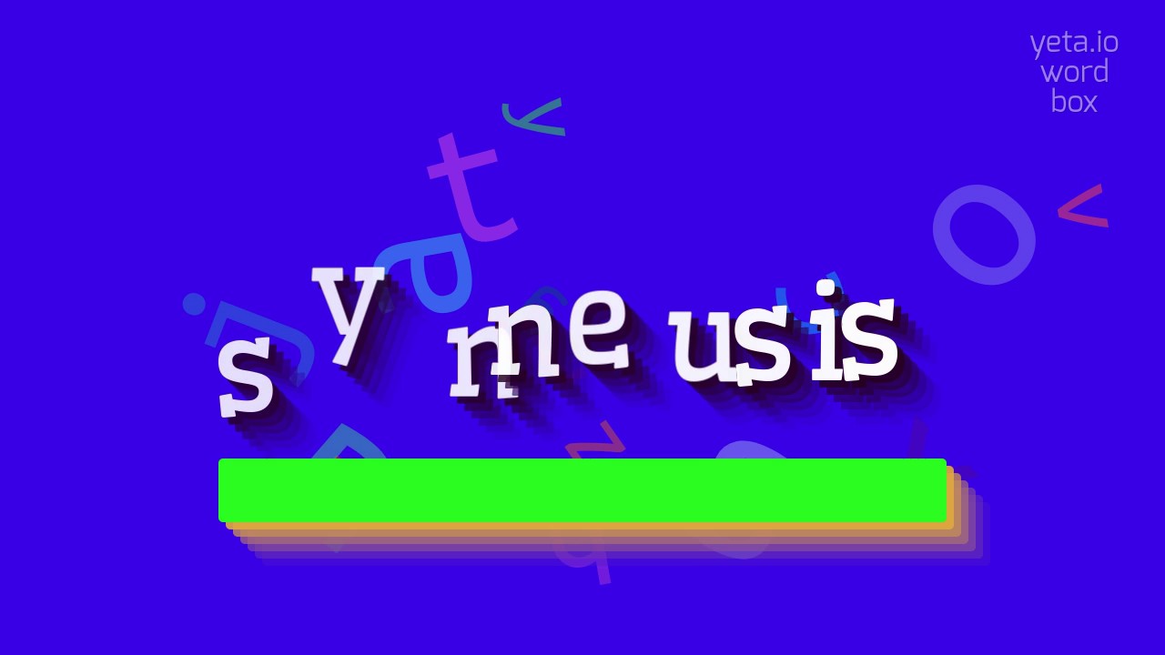 How to say "synneusis"! (High Quality Voices) - YouTube