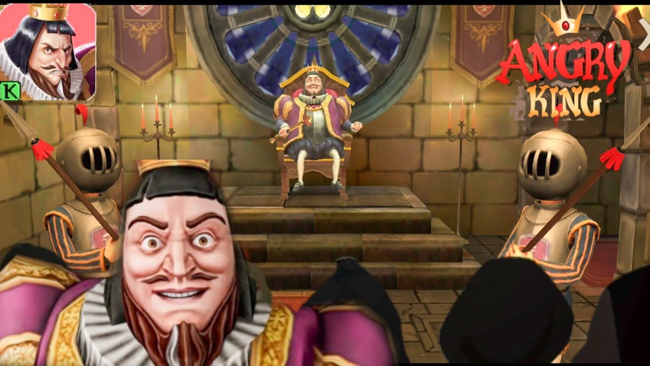 Angry King Gameplay Level 1 2 3 • Walkthrough - YouTube