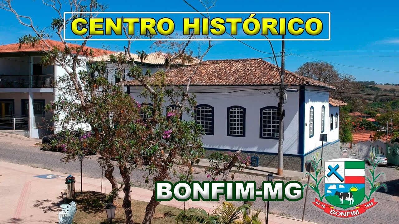CONHEÇA O CENTRO HISTÓRICO DE BONFIM-MG DE DRONE - YouTube