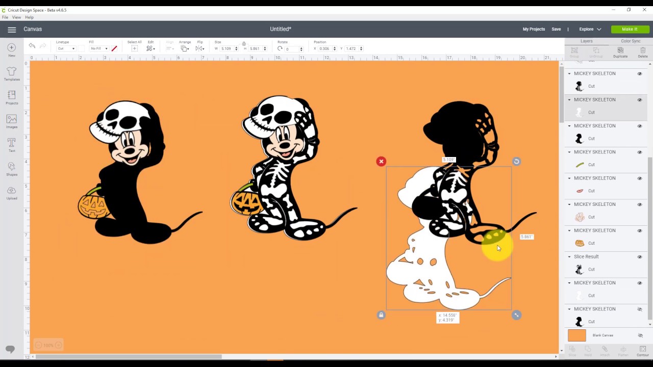 Cricut Design Space - Mickey Mouse HTV - YouTube