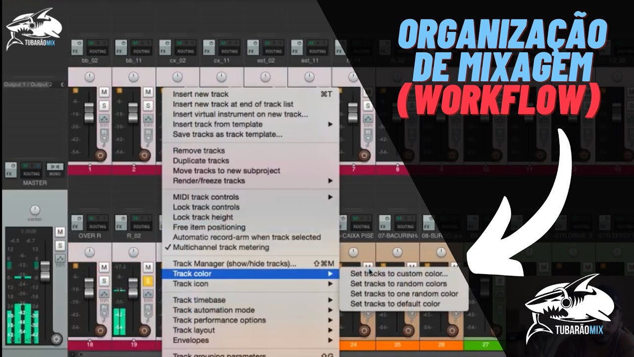 Organização de Mixagem no Reaper ( Workflow ) - YouTube