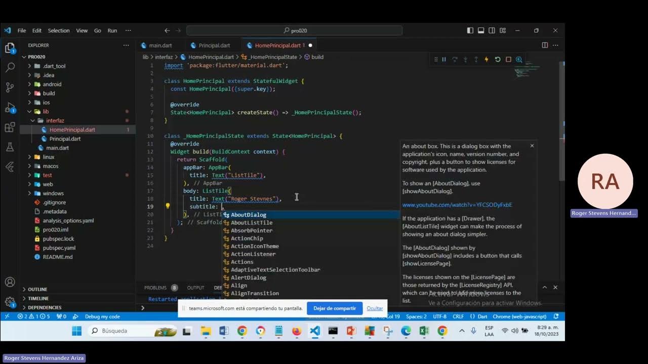 3 12 Flutter ListTile - YouTube