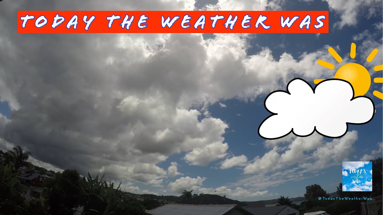 Today the weather was ... mainly fine with an all day rain cloud build ...