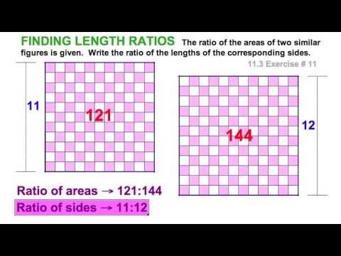 Ratio of Areas of similar polygons / 11.3 - YouTube