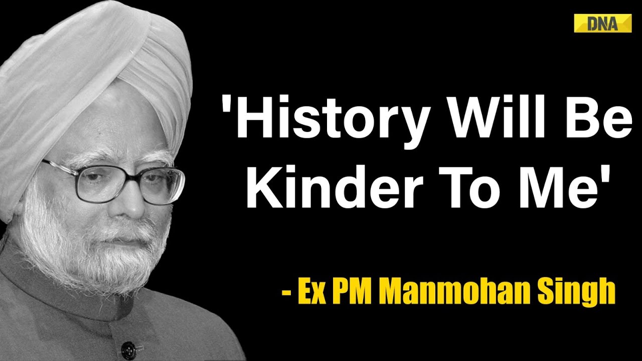 Manmohan Singh Death: 'History Will Be Kinder To Me..,' Ex-PM Manmohan Singh's Last Press ...