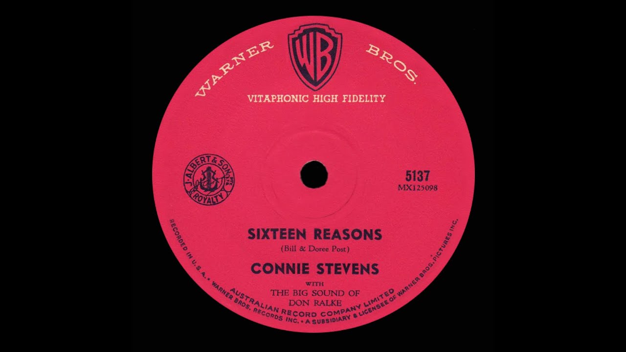 Sixteen Reasons – Connie Stevens - 1959 (Original Stereo) - YouTube