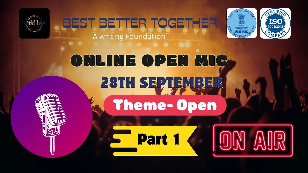 THEME OPEN (PART 1) | ONLINE OPEN MIC EVENING | BBT | ONLINE EVENT ...