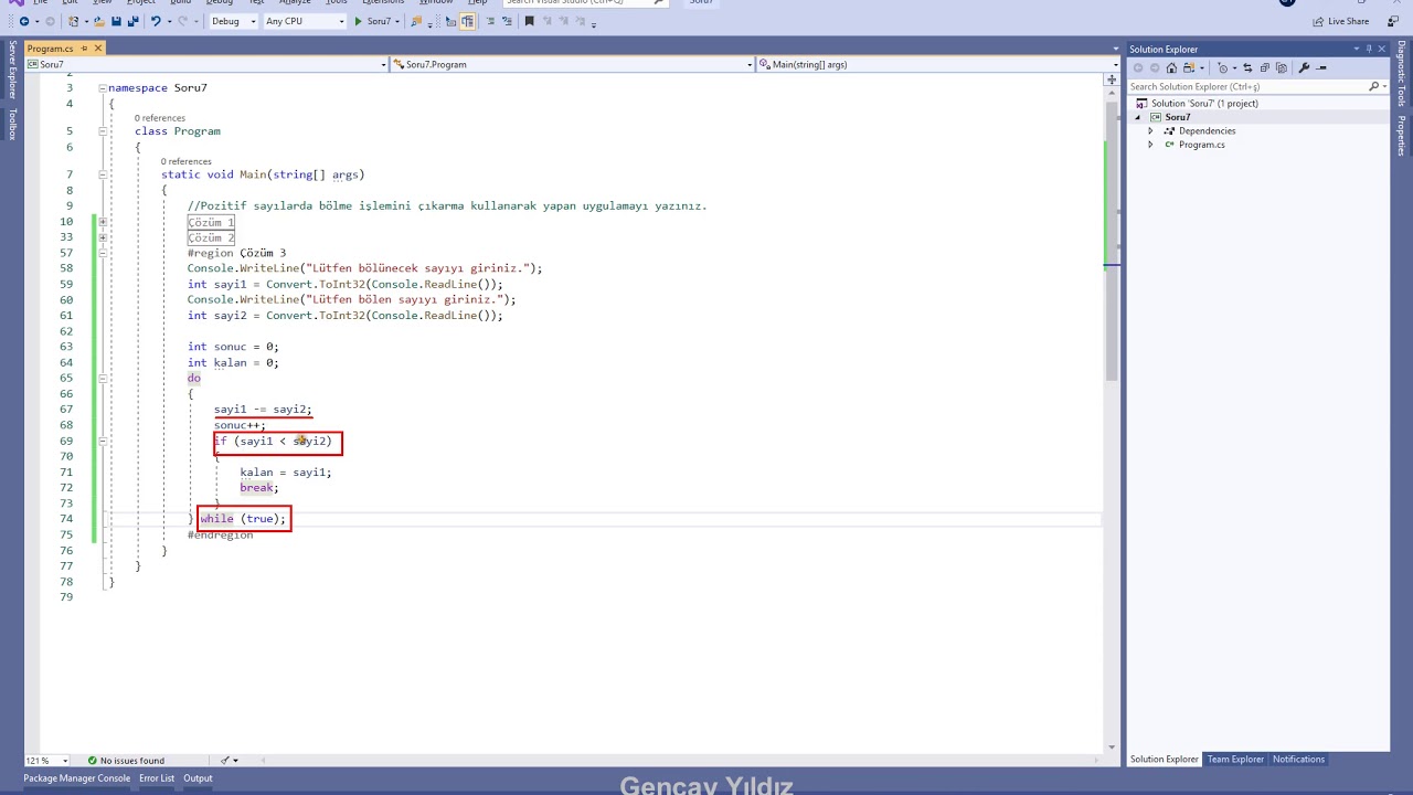C# Algoritma Soruları (Soru 7 - Çözüm 3) - YouTube
