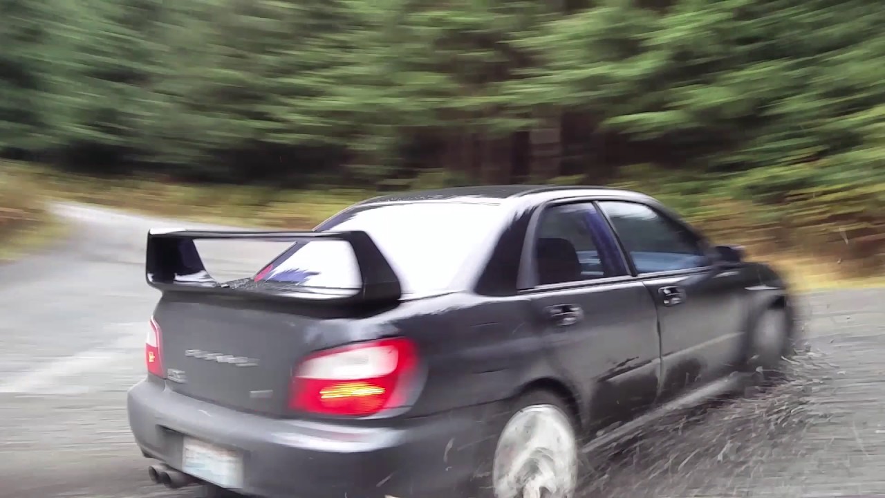 bugeye WRX gravel drifting - YouTube