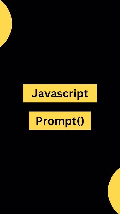 Javascript Prompt Function Prompt In Javascript Javascript Webdevelopment Html Youtube