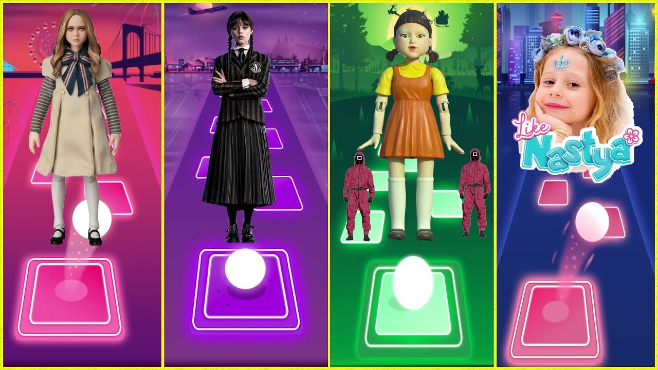 M3GAN Vs Wednesday Addams Vs Squid Game 2 Vs Like Nastya - YouTube