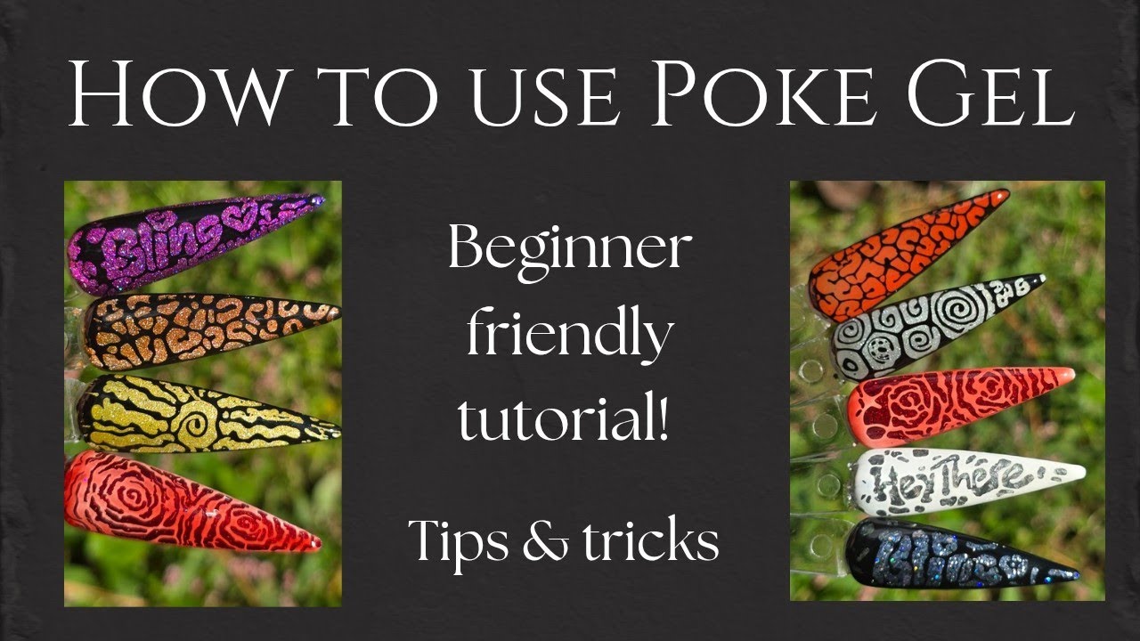 How To Use Poke Gel / Beginner Friendly Tutorial / Viral Nail Art ...