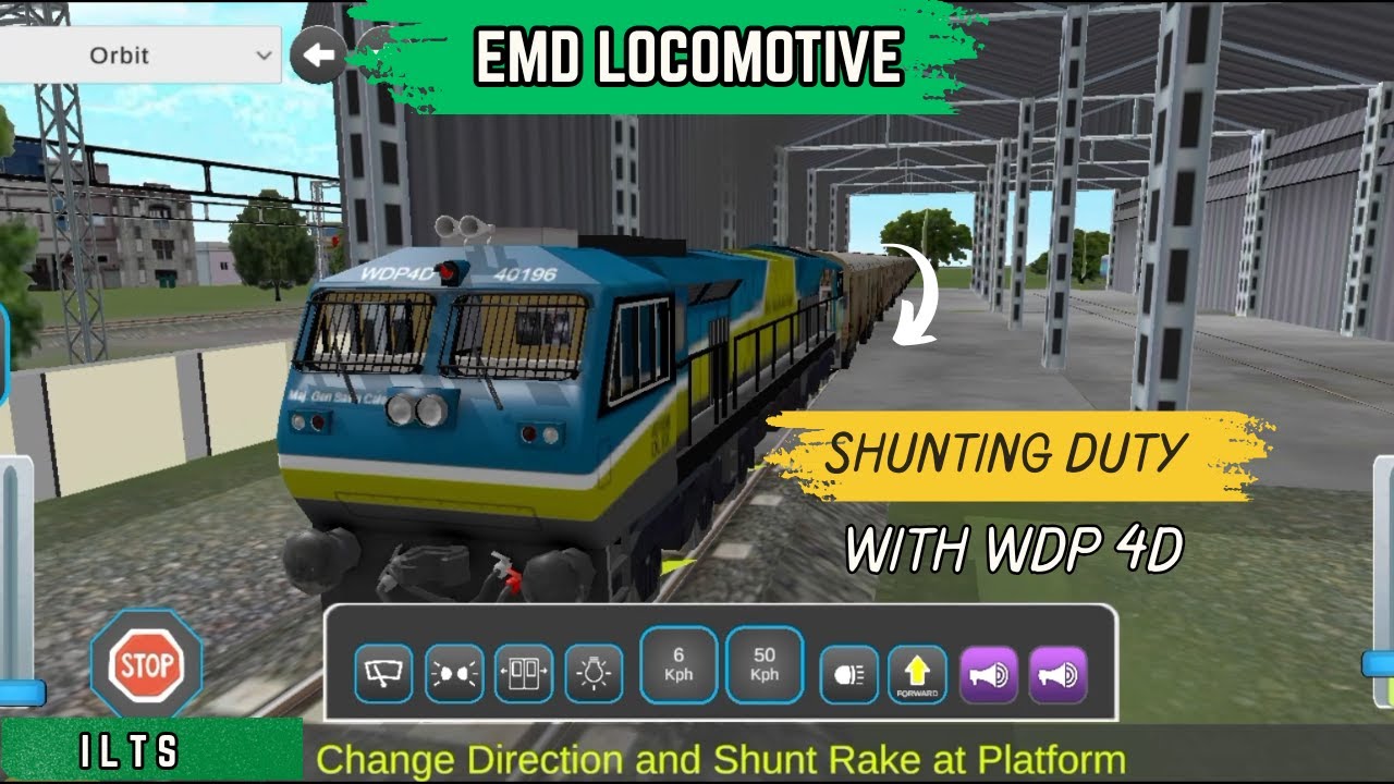 SHUNTING DUTY WITH EMD LOCOMOTIVE | WDP4D | INDIAN LOCO TRAIN SIMULATOR ...