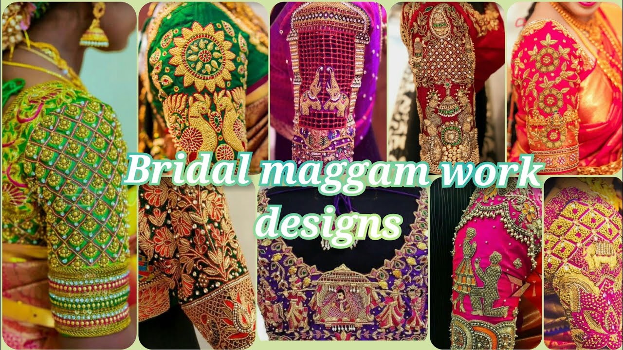 #Bridal maggam work blouse designs//latest bridal maggam work ...