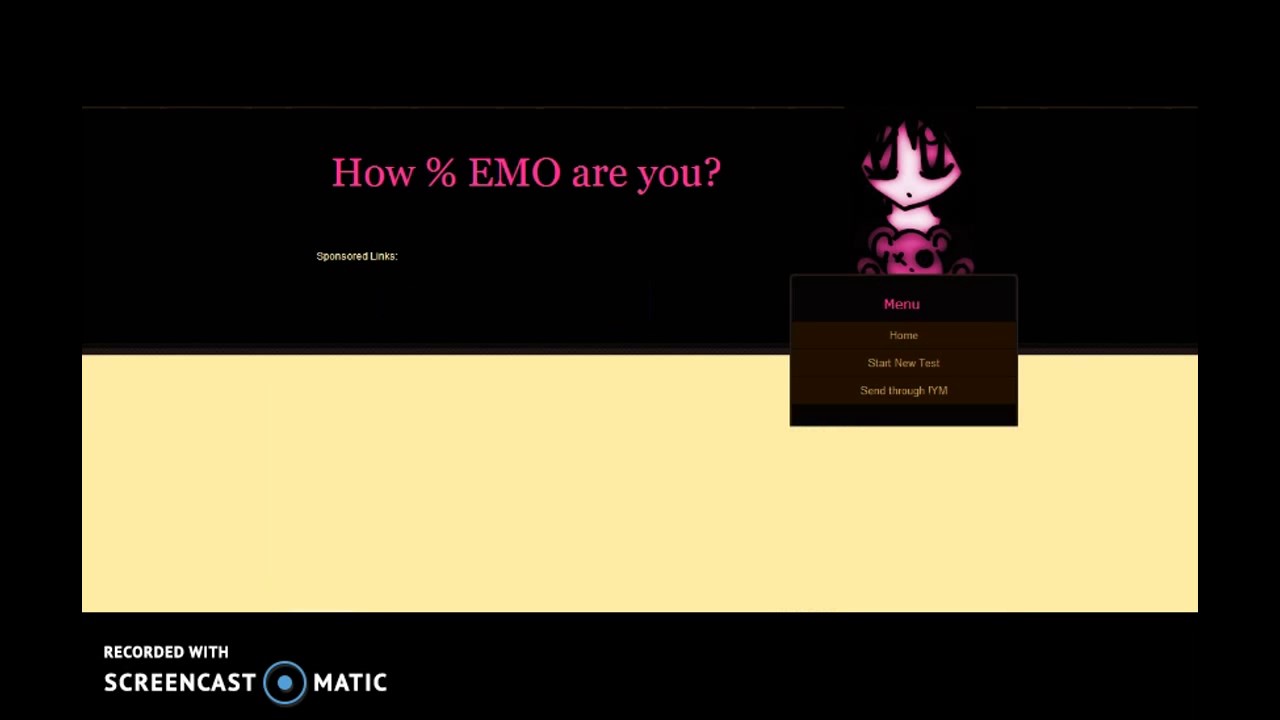 This Test Can Tell If I'm Emo?!?! (Very Accurate!) - YouTube