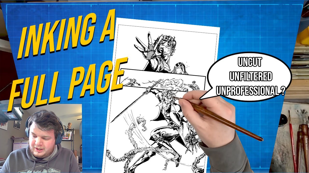 2-Hour Comic Page Process & Chill - YouTube