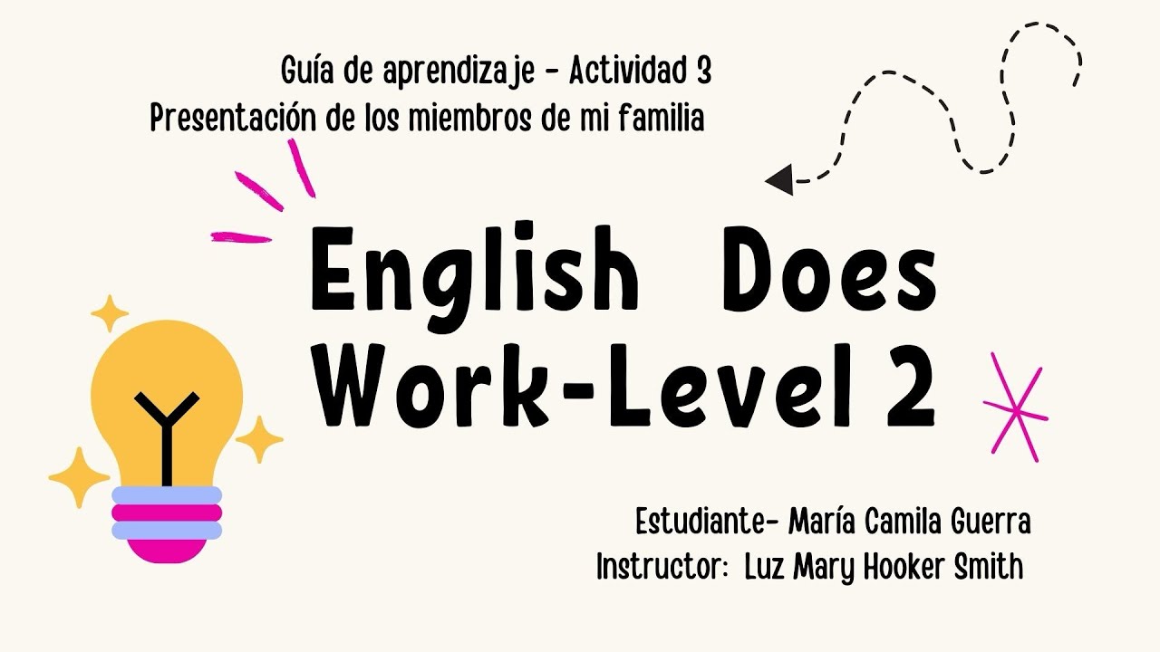 SENA | English Does Work Level 2 - Actividad 3 - Miembros de la familia - YouTube