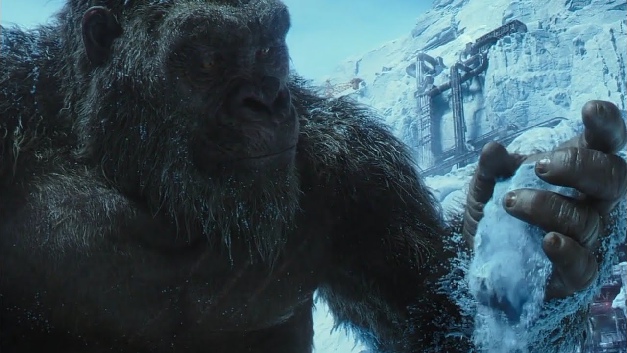 Godzilla vs Kong - Kong Wakes up in the snow scene - YouTube