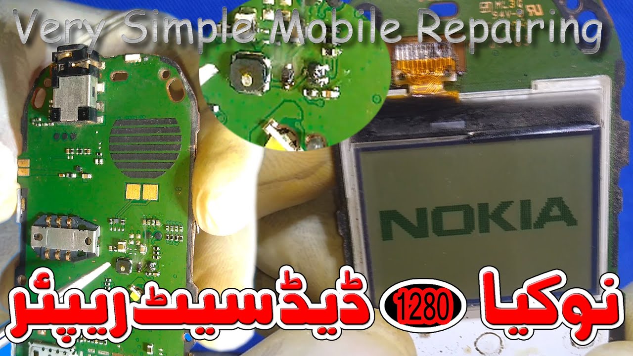 Nokia 1280 dead repair solution very simple - YouTube