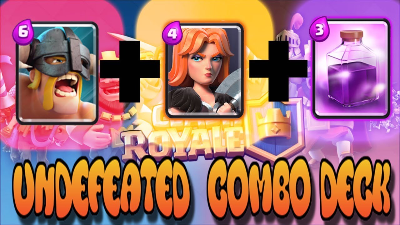 CLASH ROYALE UNDEFEATED ELITE BARB COMBO - YouTube