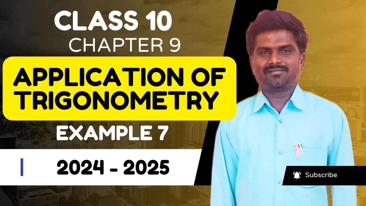 Applications of trigonometry class 10 example 7 CBSE SYLLABUS AP NEW ...