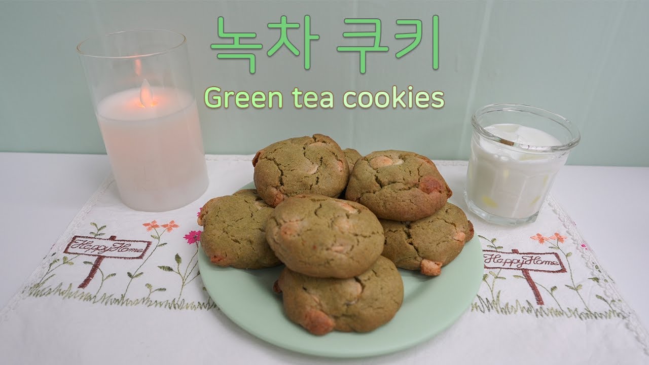 🍵 Green Tea Cookie Recipe - sweet & soft cookies with White Chocolate ...
