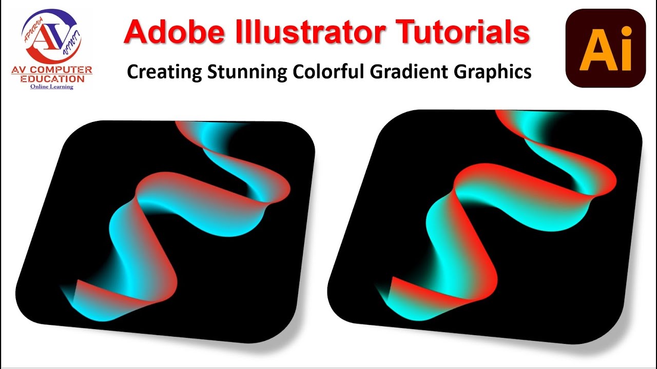Creating Stunning Colorful Gradient Graphics in Adobe Illustrator - YouTube