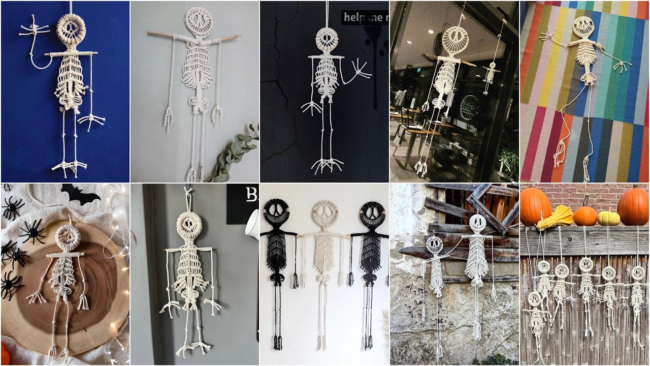 DIY Macrame Small Skeleton - YouTube
