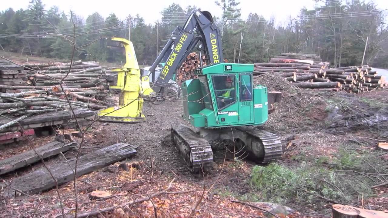 Timberjack 608S Feller Buncher - YouTube