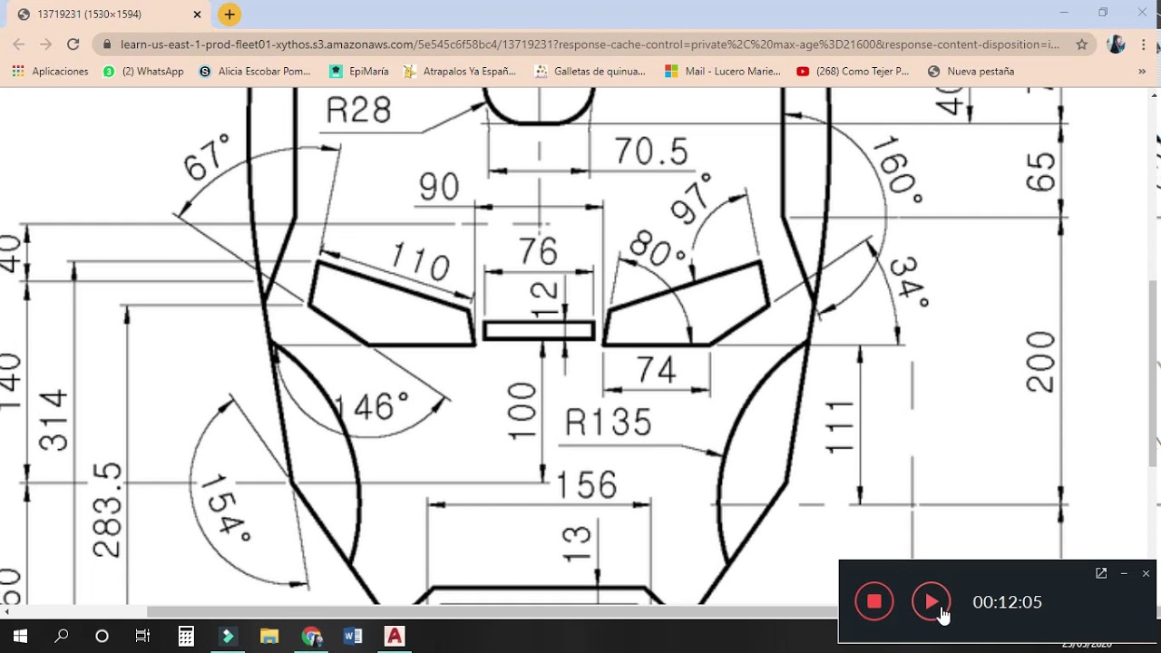 IRO MAN en AUTOCAD 2D - YouTube