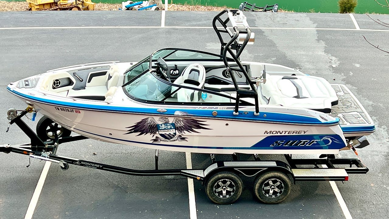 SOLD - 2017 Monterey 218SS Surf Boat near Norris Lake Tennessee - YouTube